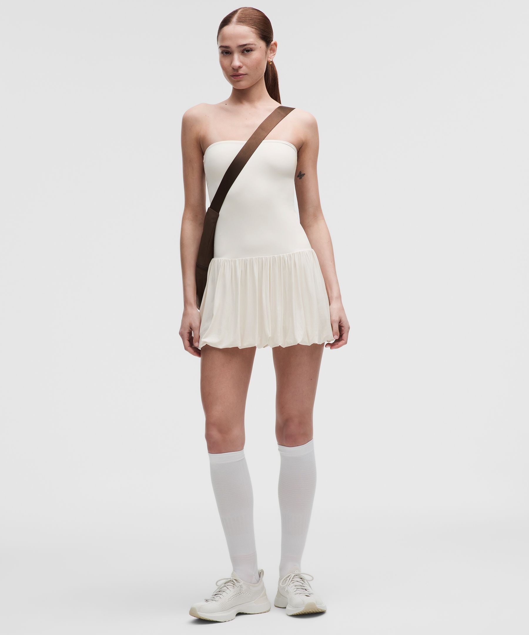 LULULEMON Lululemon 2-in-1 Bubble-Hem Mini Dress